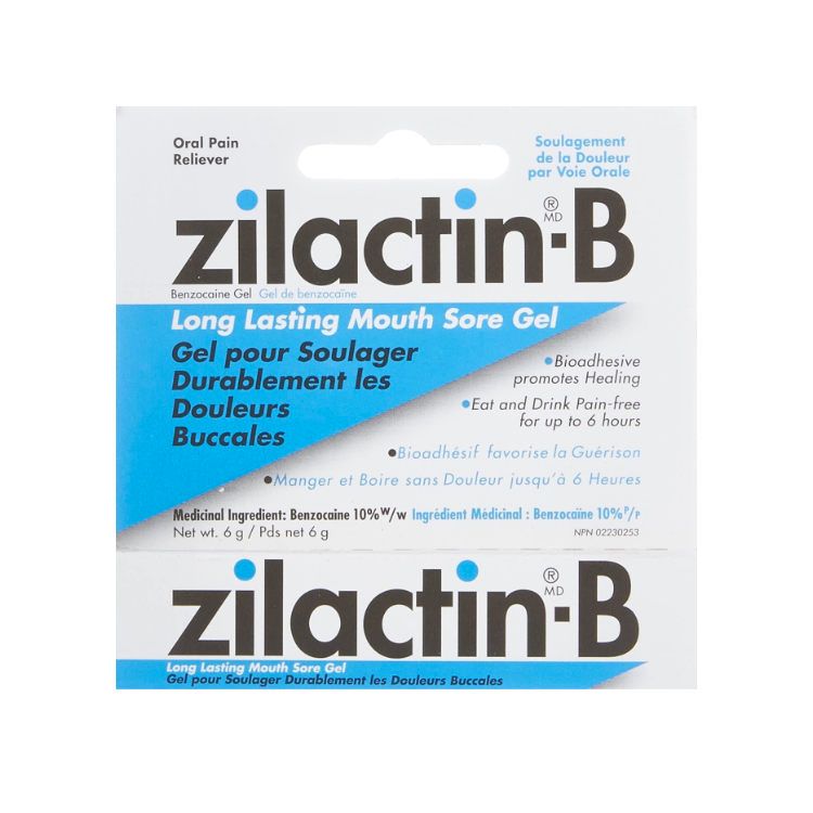 Buy Blairex, ZilactinB Long Lasting Mouth Sore Gel, 6g for $10.99 ...