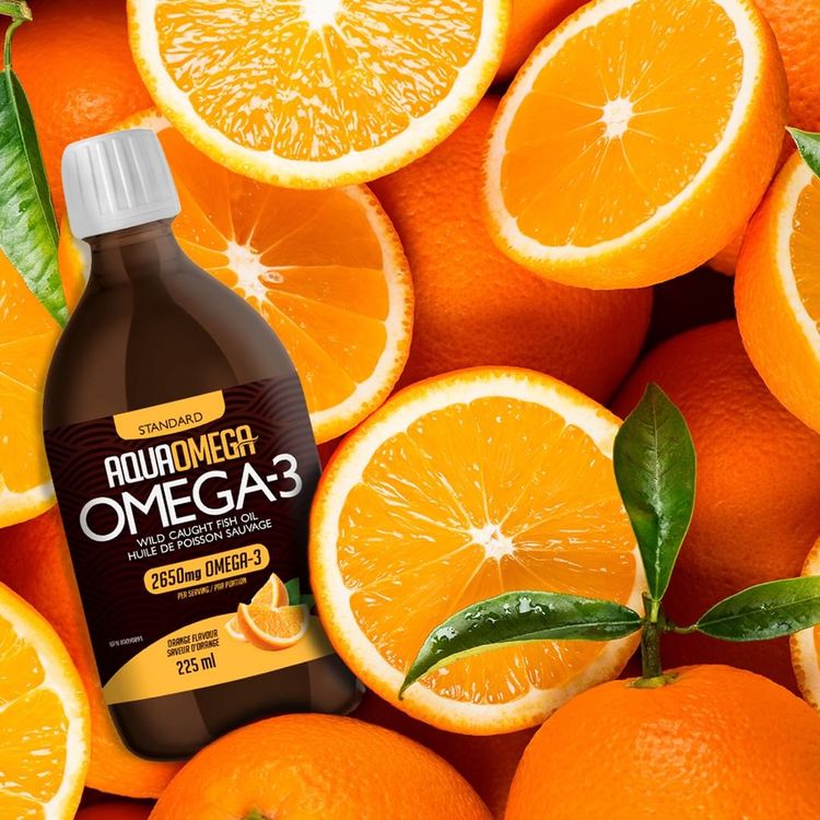 AquaOmega, Standard Omega-3, Orange, 225ml - Lifeplus Natural Health