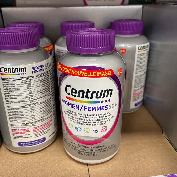 Buy Centrum Women 50+ 250 Tablets for $34.64 - Lifeplus Natural Health