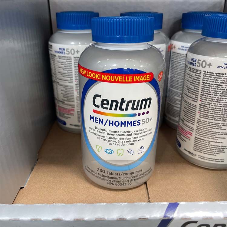 Buy Centrum Men 50+ 250 Tablets for $34.64 - Lifeplus Natural Health