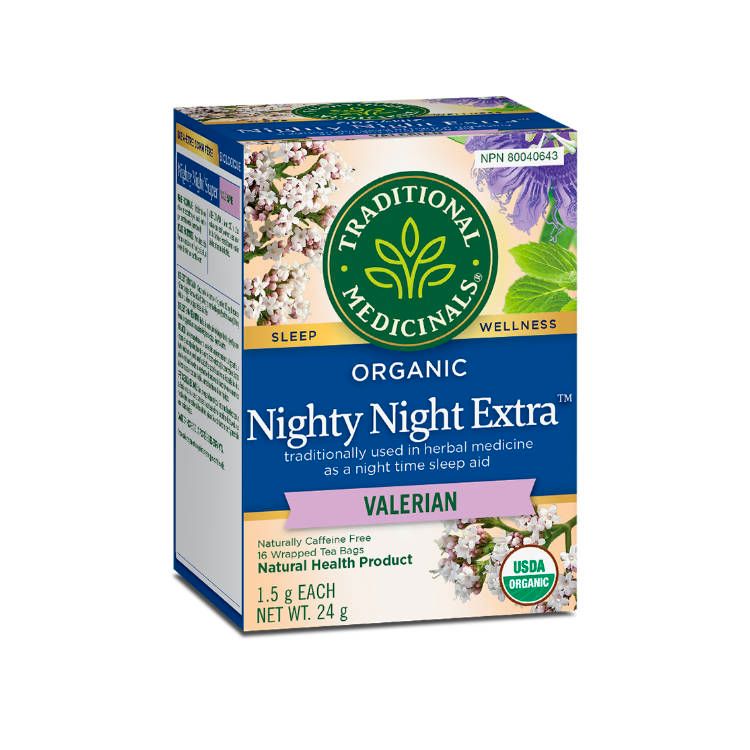 Traditional Medicinals, Organic Nighty Night Extra Tea, 16 Tea Bags ...