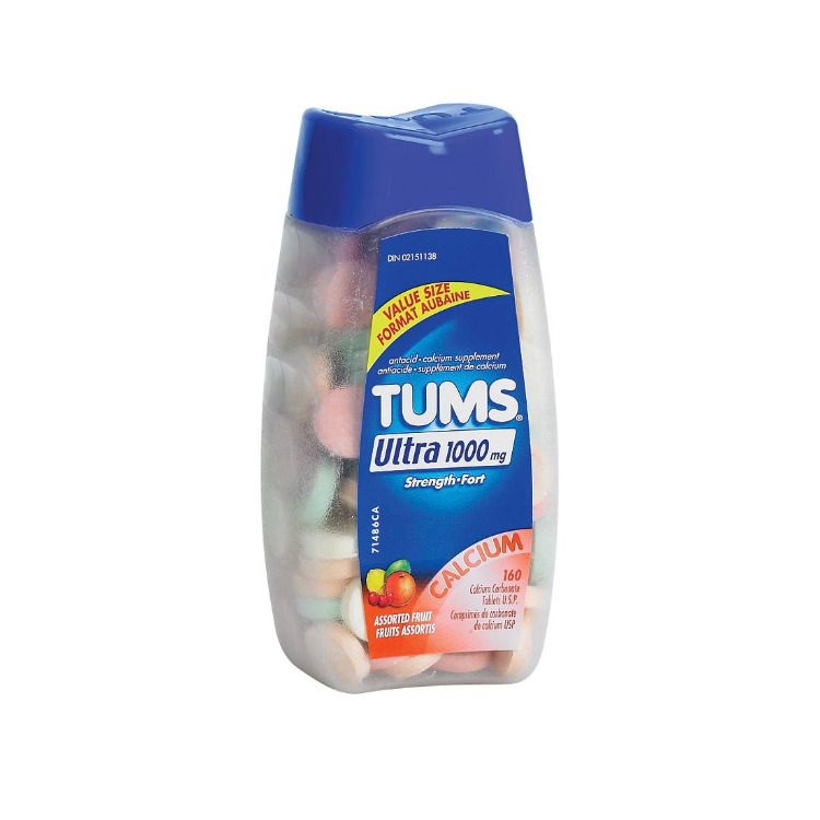 Buy TUMS, Ultra Strength 1000mg, Assorted Fruit, 160 Chewable Tablets ...