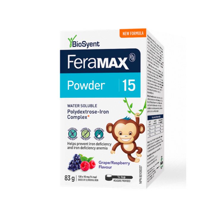 Feramax, Feramax Powder, 15 mg, 83 g - Lifeplus Natural Health