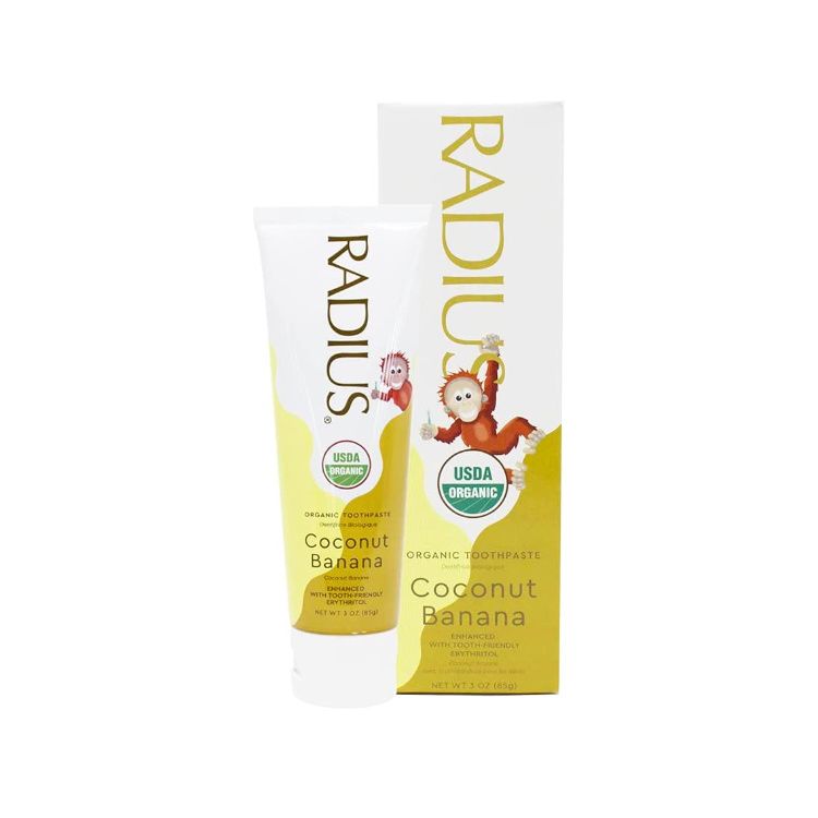 Buy RADIUS, USDA Organic Kids Toothpaste, Coconut Banana, 85g for $14. ...