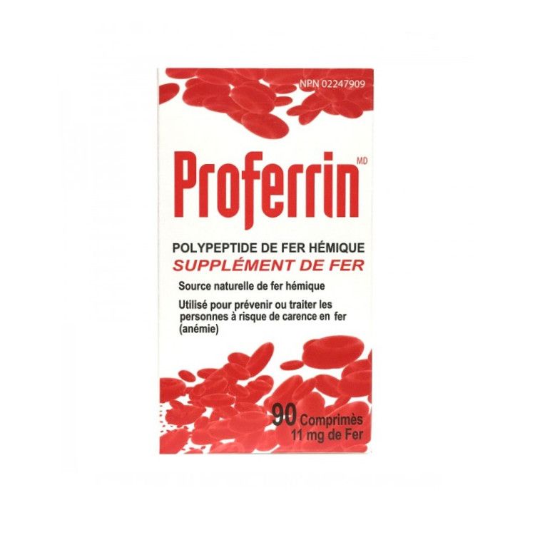 Proferrin, Heme Iron, 11mg, 90 Tablets - Lifeplus Natural Health