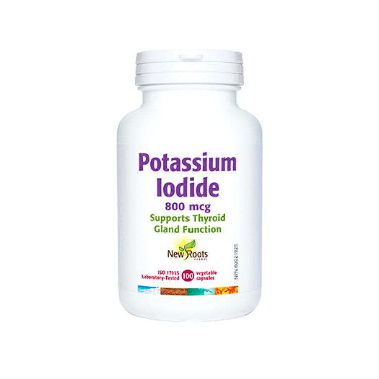 Buy New Roots, Potassium Iodide, 800mcg, 100 Vegetable Capsules for $19 ...