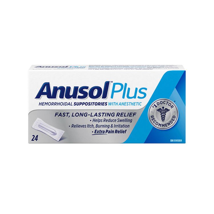 Anusol, Plus Suppository, 24 uses - Lifeplus Natural Health