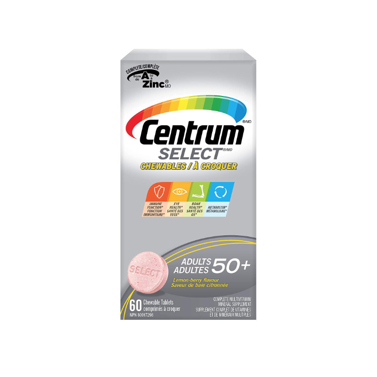 Buy Centrum, Select Chewables Adults 50+, 60 Chewable Tablets for $19. ...