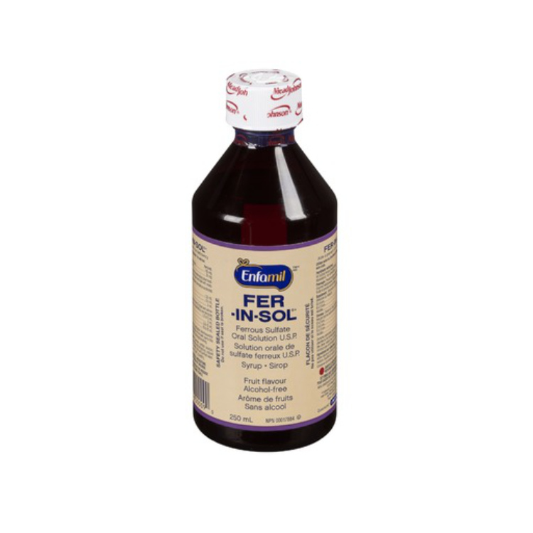 Buy MeadJohnson, Enfamil, Fer-In-Sol Ferrous Sulfate Oral Solution U.S ...