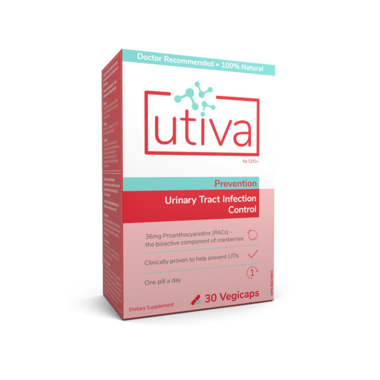 Utiva, Urinary Tract Infection Control Supplement, 30 Capsules ...