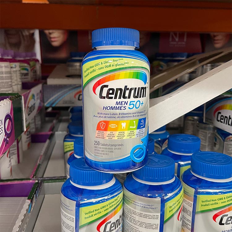 Centrum Men 50+ 250 Tablets - Lifeplus Natural Health
