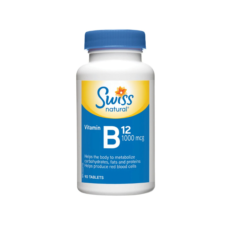 Buy Swiss Naturals, Vitamin B12, 1000mcg, 90 Tablets for $14.99 ...