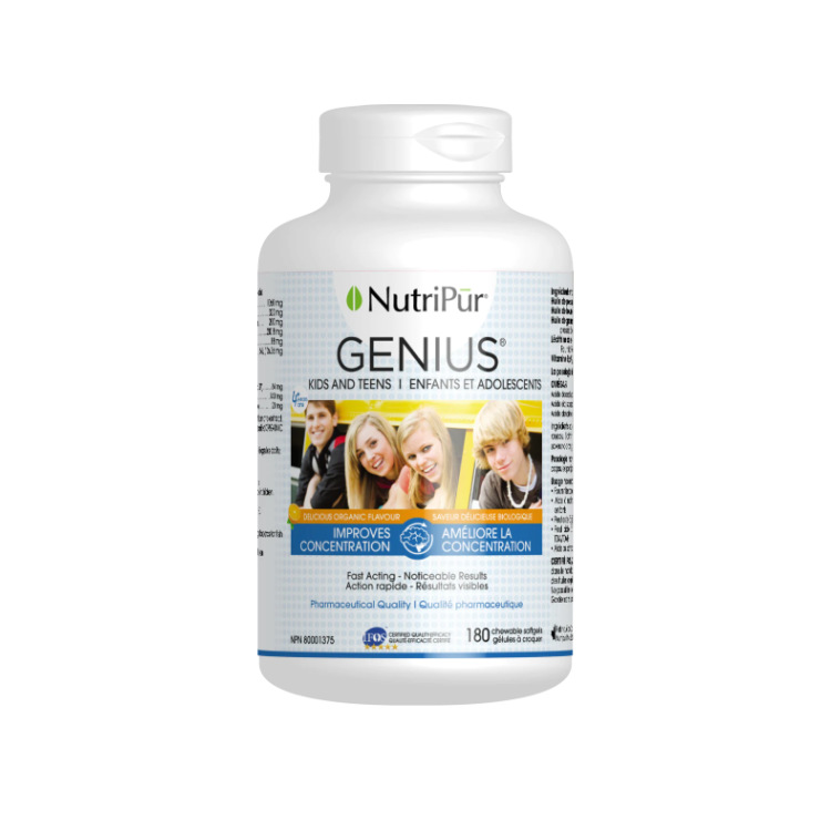 Buy NutriPur, Genius Kids and Teens, 180 Chewable Softgels for $51.99 ...