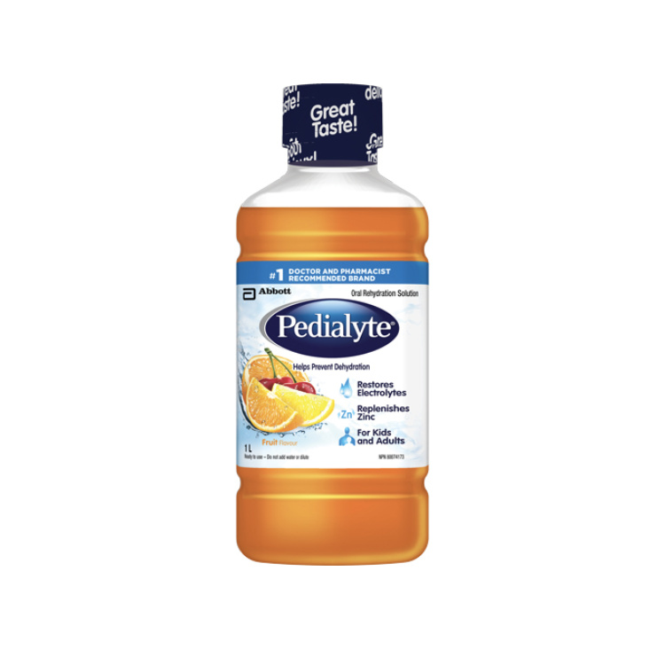 Buy Pedialyte, Electrolyte Oral Rehydration Solution, Fruit, 1L for $10 ...